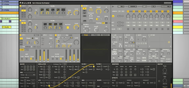 Ableton Liveで使える新登場のモジュラーシンセパッチPallas | block.fm