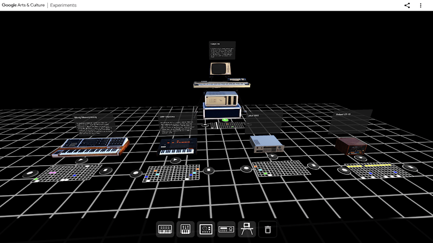 GoogleがARP Odysseyなどビンテージ機材をバーチャルで演奏できる無料サイト「AR Synth」を公開 | block.fm