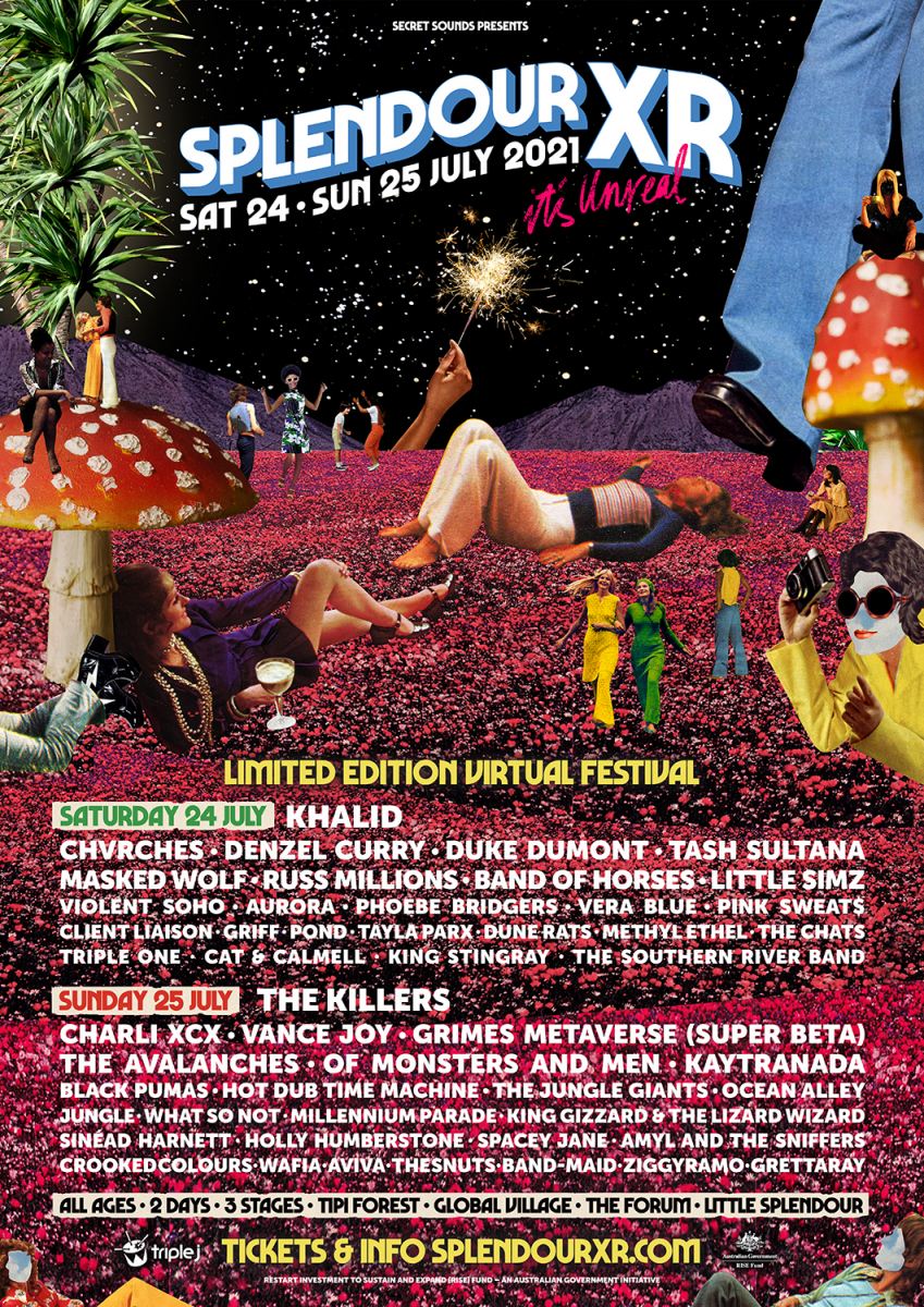 世界初の没入型デジタル音楽フェス「Splendour XR」 Khalid、The Killers、CHVRCHES、Charli XCXなど ...